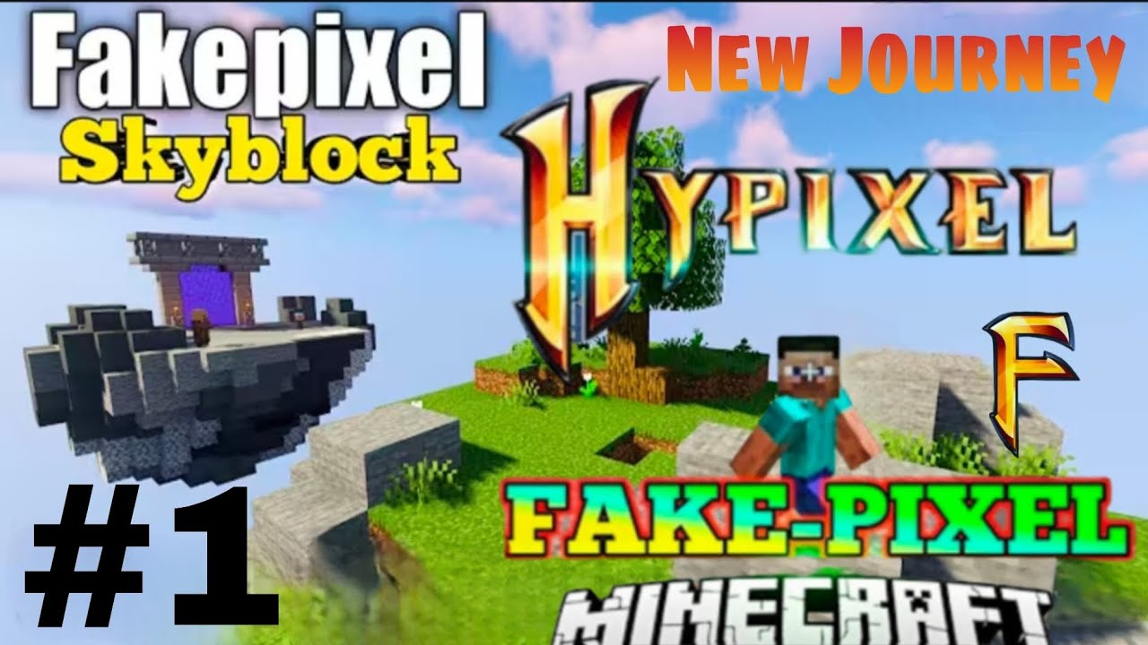 New Journey Of Fakepixel Sky Block #1 Playing With Pojav Launcher ...