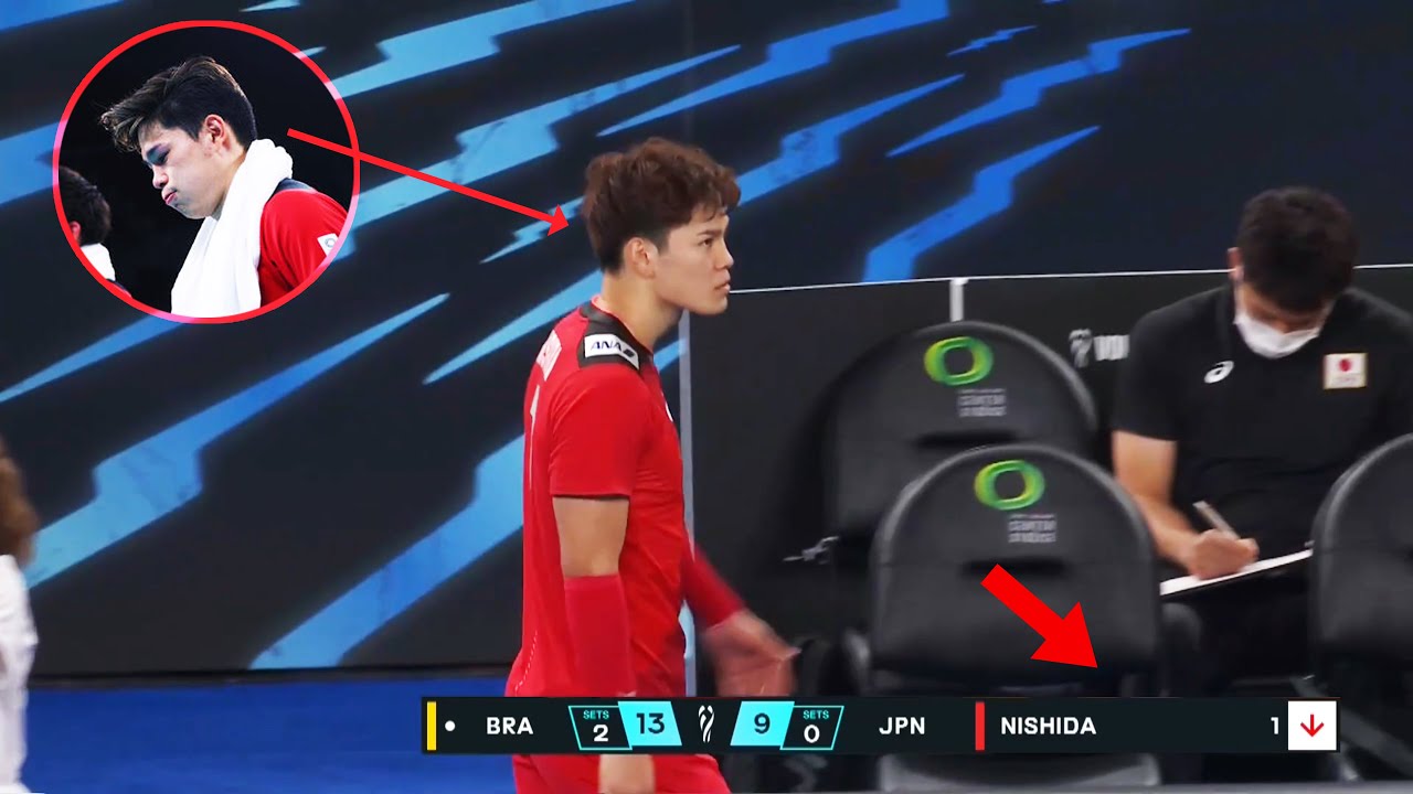 A Very Bad Day for Yuji Nishida... Brazil Destroyed Volleyball Team ...