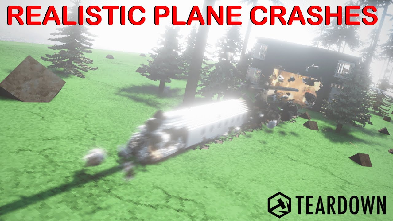 Realistic Plane Crashes | Teardown - YouTube