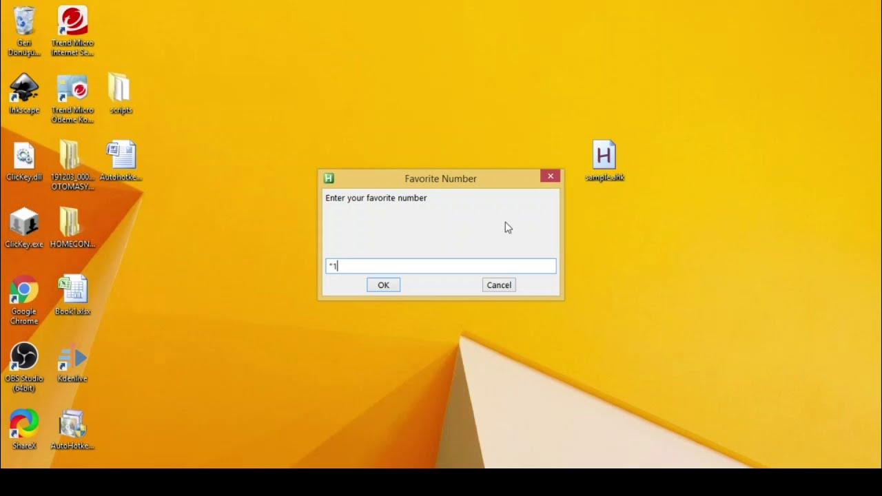Input box with Autohotkey - YouTube