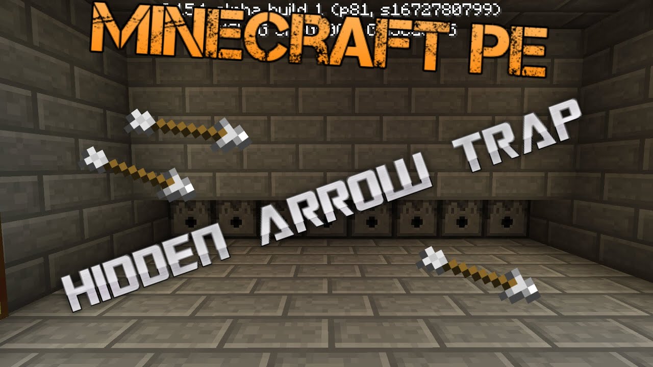 Mcpe Hidden Arrow Trap [15.2+] - YouTube