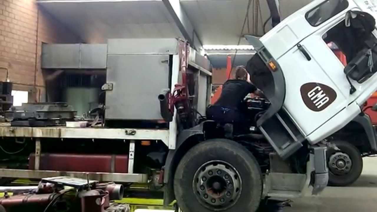 Renault Truck engine swap - YouTube
