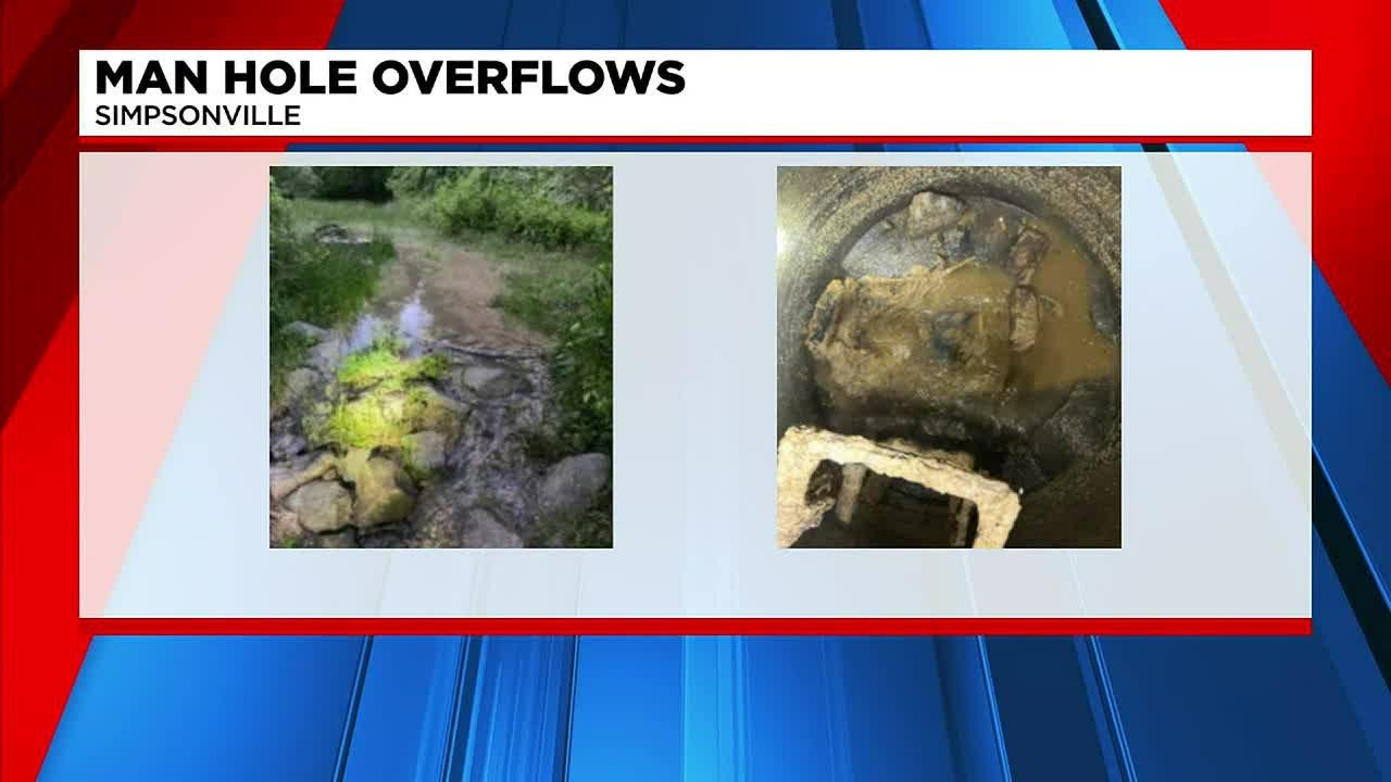 Sewer overflows in Simpsonville - YouTube