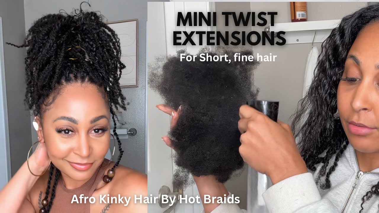 DIY Boho Mini Twists Extensions: The Perfect Hairstyle for short fine ...