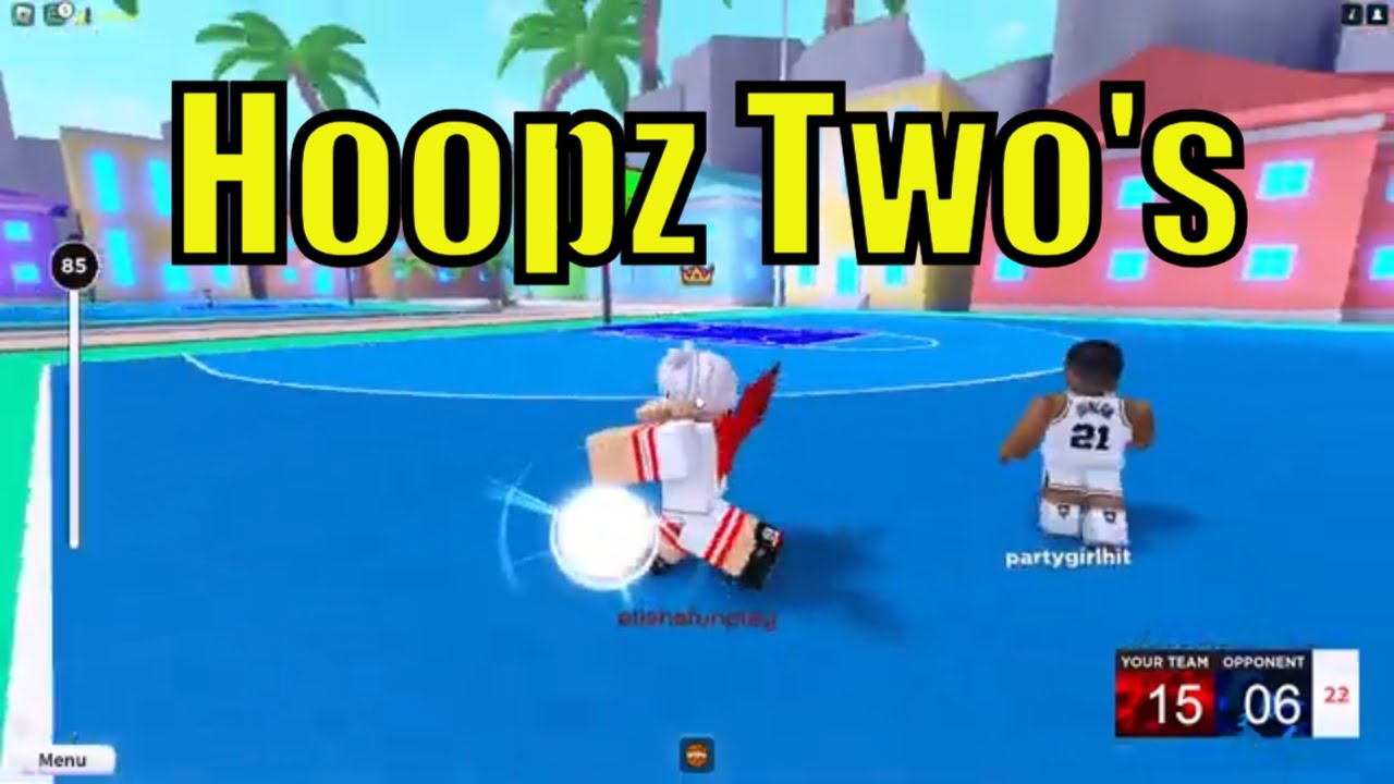 Roblox Hoopz Playing Two's - YouTube