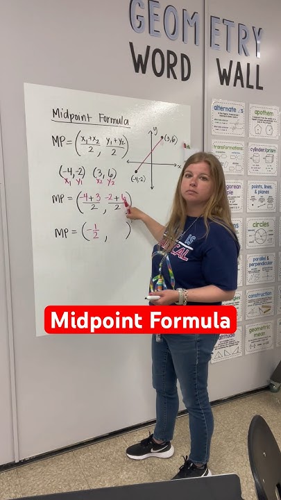 Midpoint formula! #math #algebra #iteachalgebra #mathematics - YouTube
