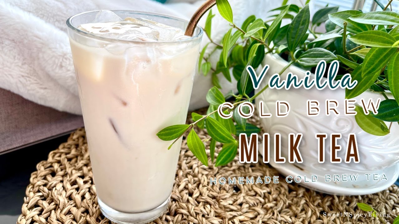 Vanilla Cold Brew Milk Tea (EP# 259) - YouTube
