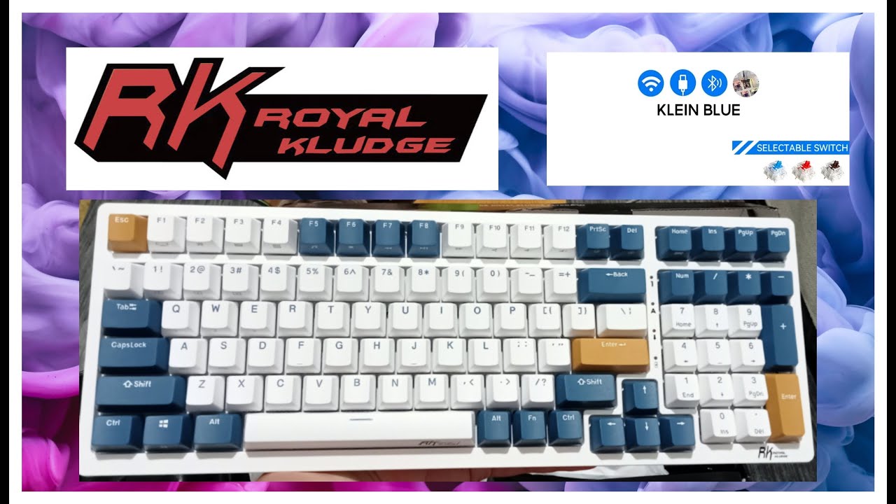 Royal Kludge RK98 Hot Swappable Wireless Mechanical Keyboard | Unboxing ...