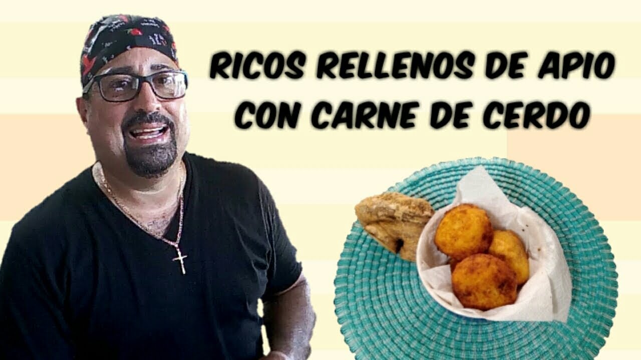 Ricos rellenos de apio con carne de cerdo - YouTube