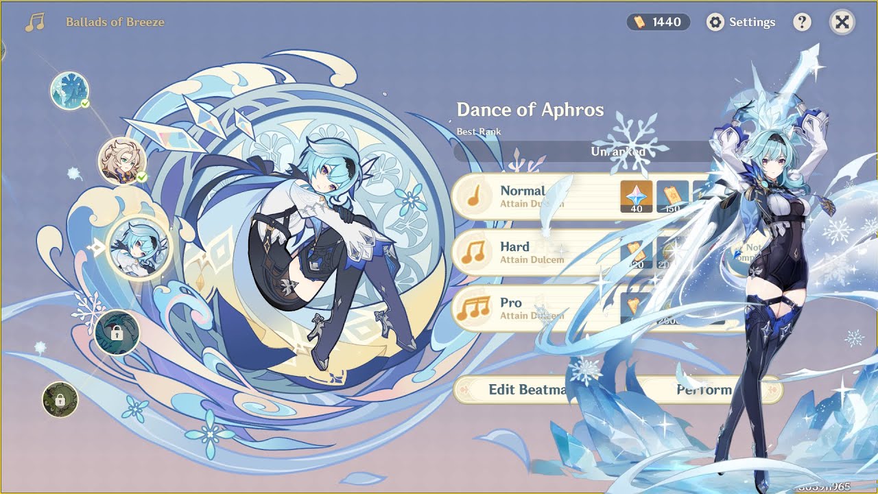 Dance of Aphros (Eula) - Ballads of Breeze | Windblume's Breath Event ...