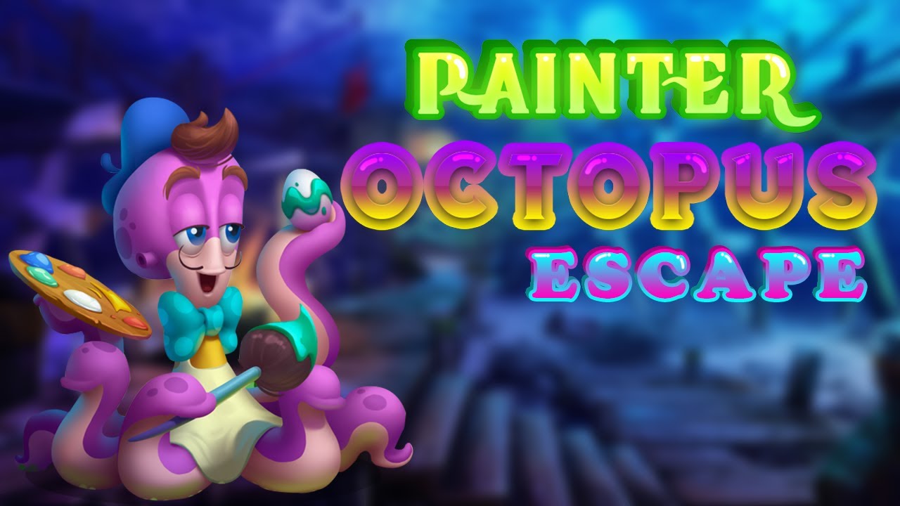 G4K Painter Octopus Escape Game Walkthrough - YouTube