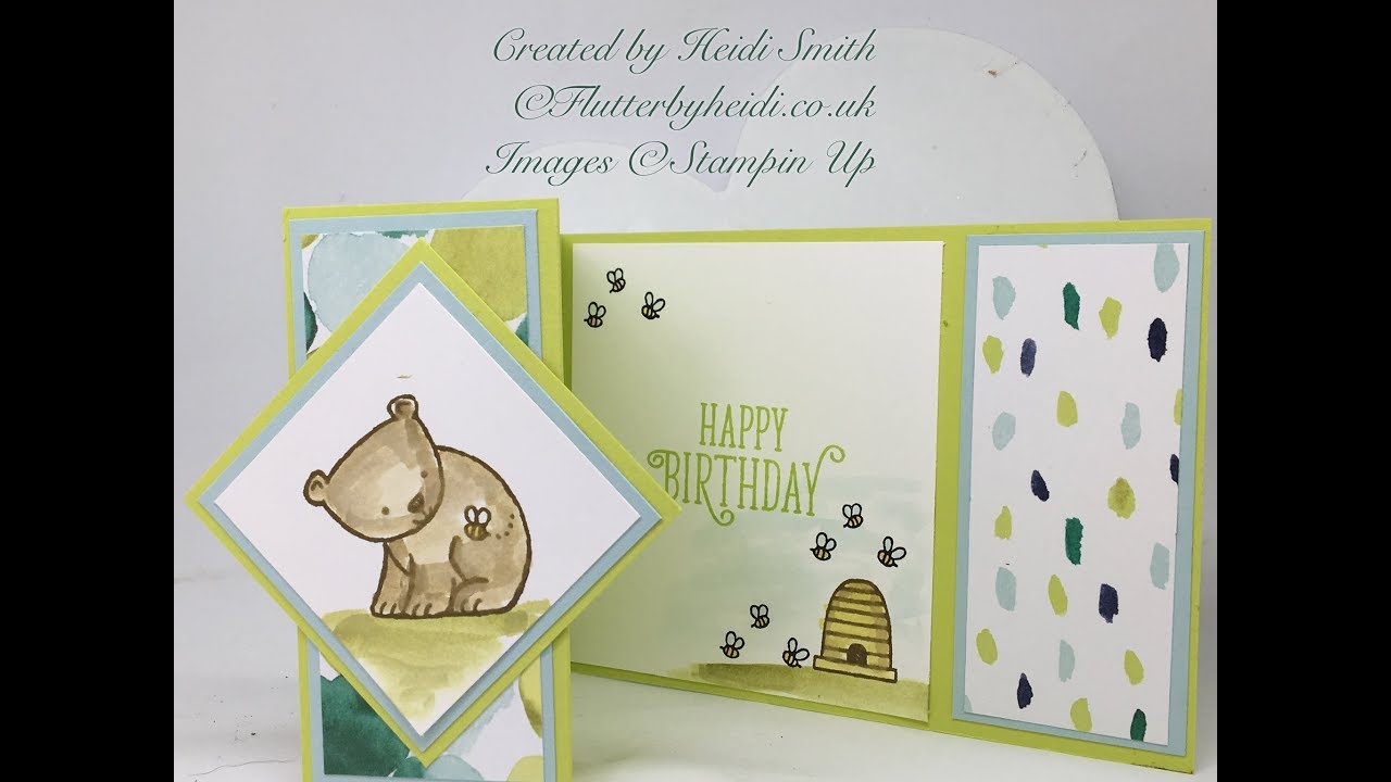 Fun Fold #44 how to make a Fold Back Card Fun Fold CRAFT HOW TO - YouTube