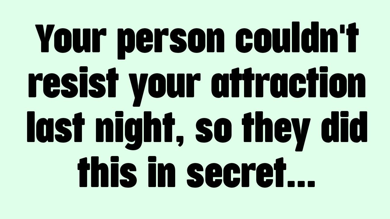 💸Your person couldn't resist your attraction last night, so they did ...