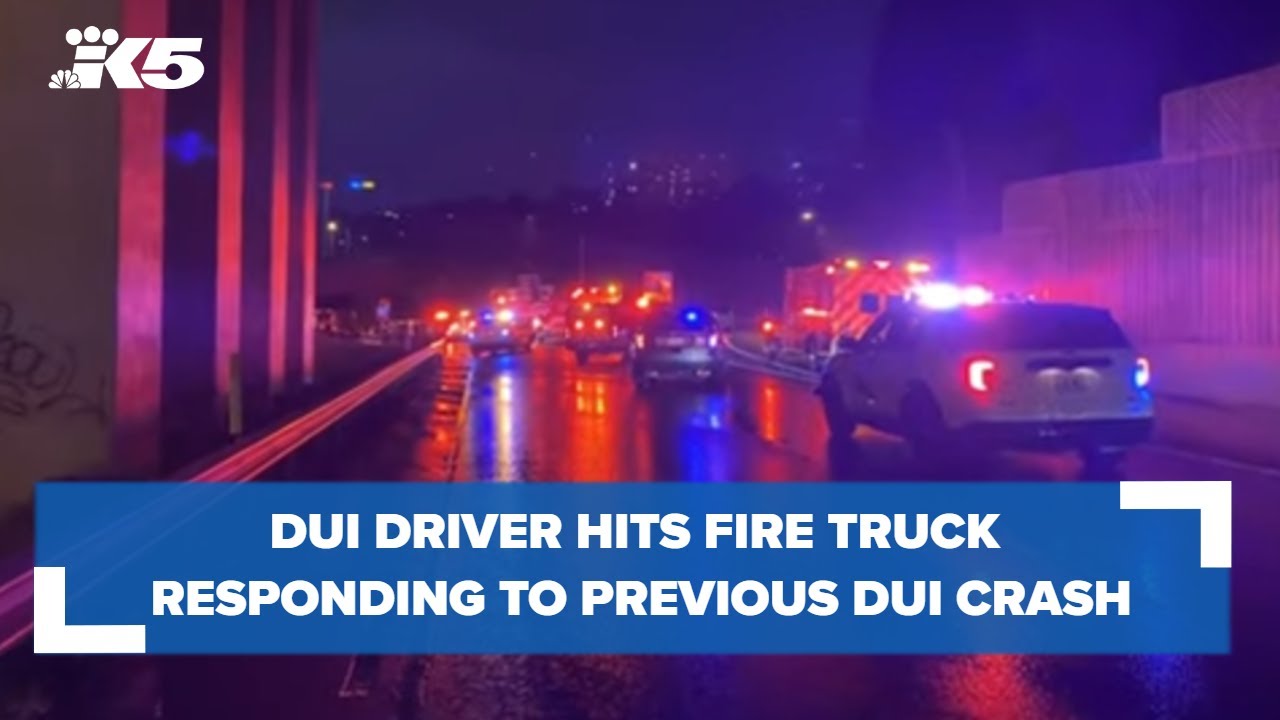 DUI driver strikes fire truck responding to DUI collision in Pierce ...
