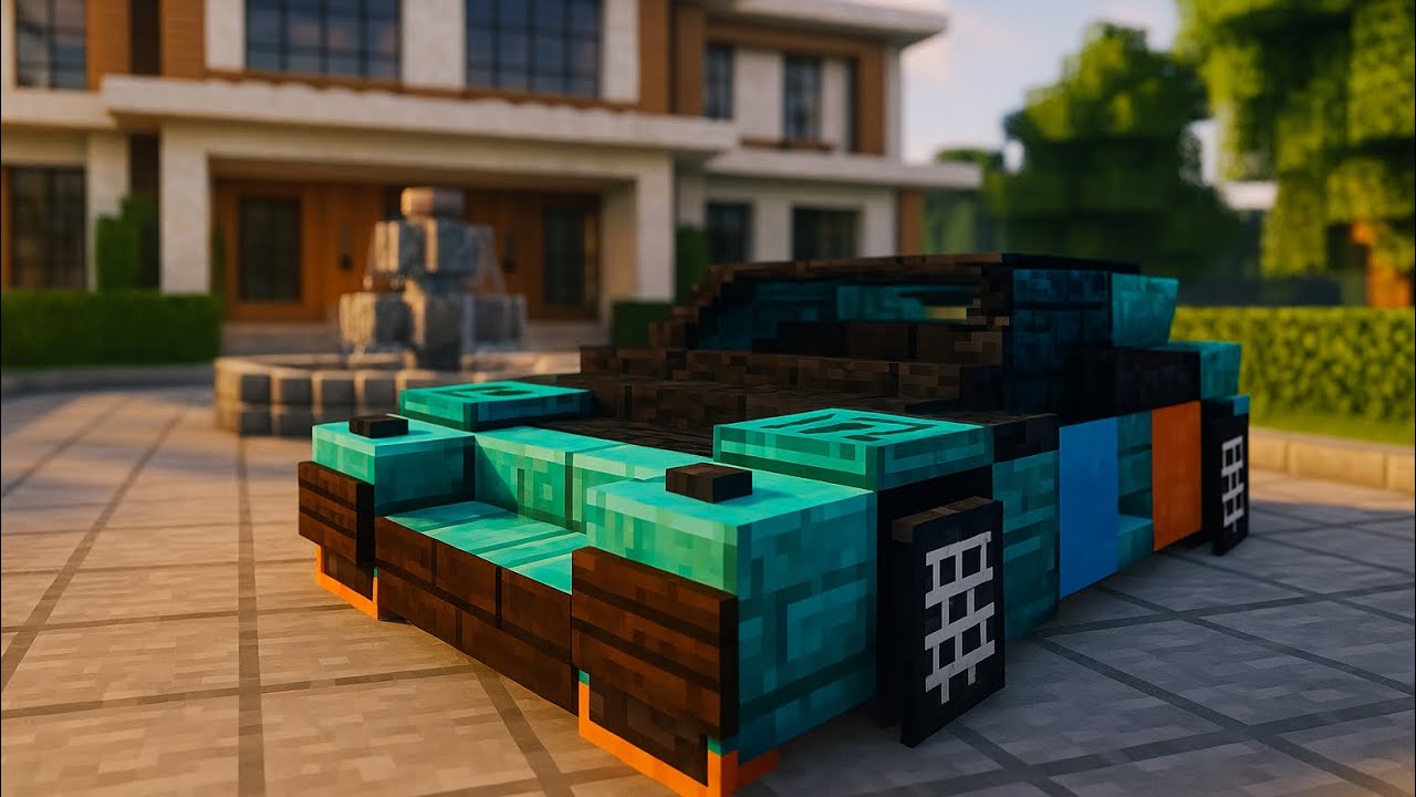 Minecraft Tutorial - LAMBORGHINI HURACAN - YouTube