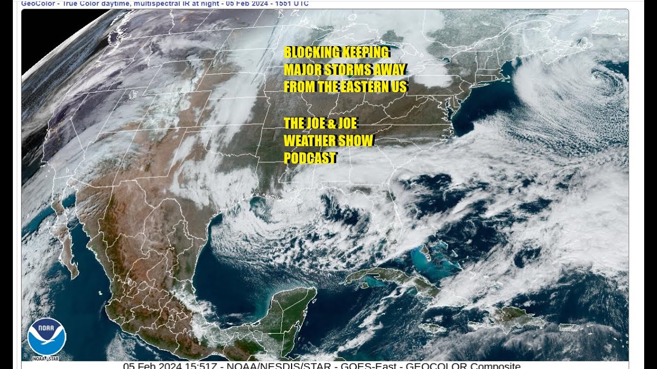 Joe & Joe Weather Show Podcast LIVE Quiet Weather Pattern Continues, California Storm Heads East ...