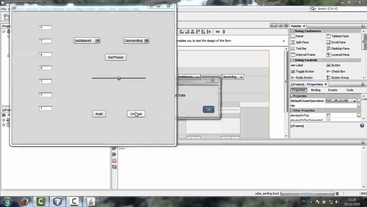 Sorting netbeans - YouTube
