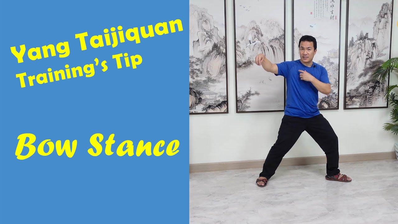 Yang Taiji (Tai Chi) Training's Tips - Bow Stance - YouTube