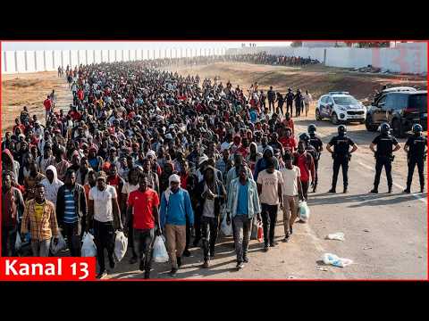 Spanish police storm massive migrant camp on Ceuta beach — thousands forced to leave coastline