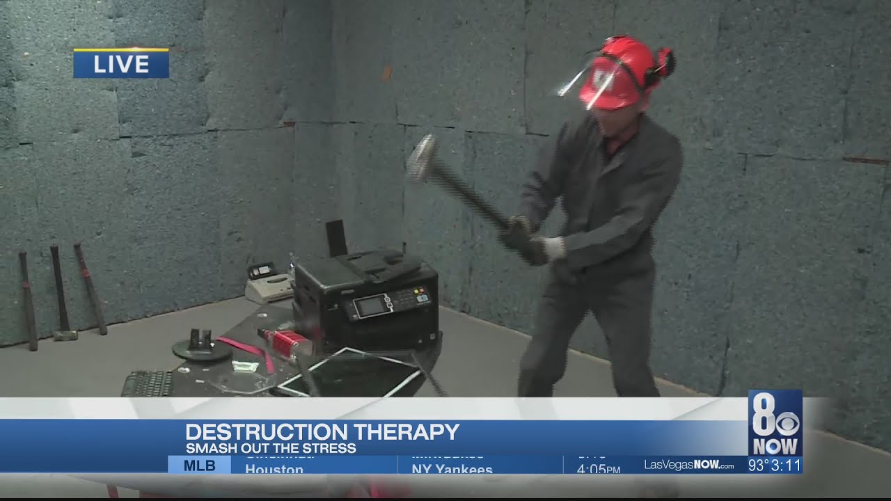 Destruction therapy at Sin City Smash - YouTube