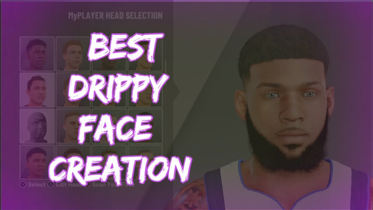 Best Drippy Face Creation 💧 in NBA 2k 20 - YouTube