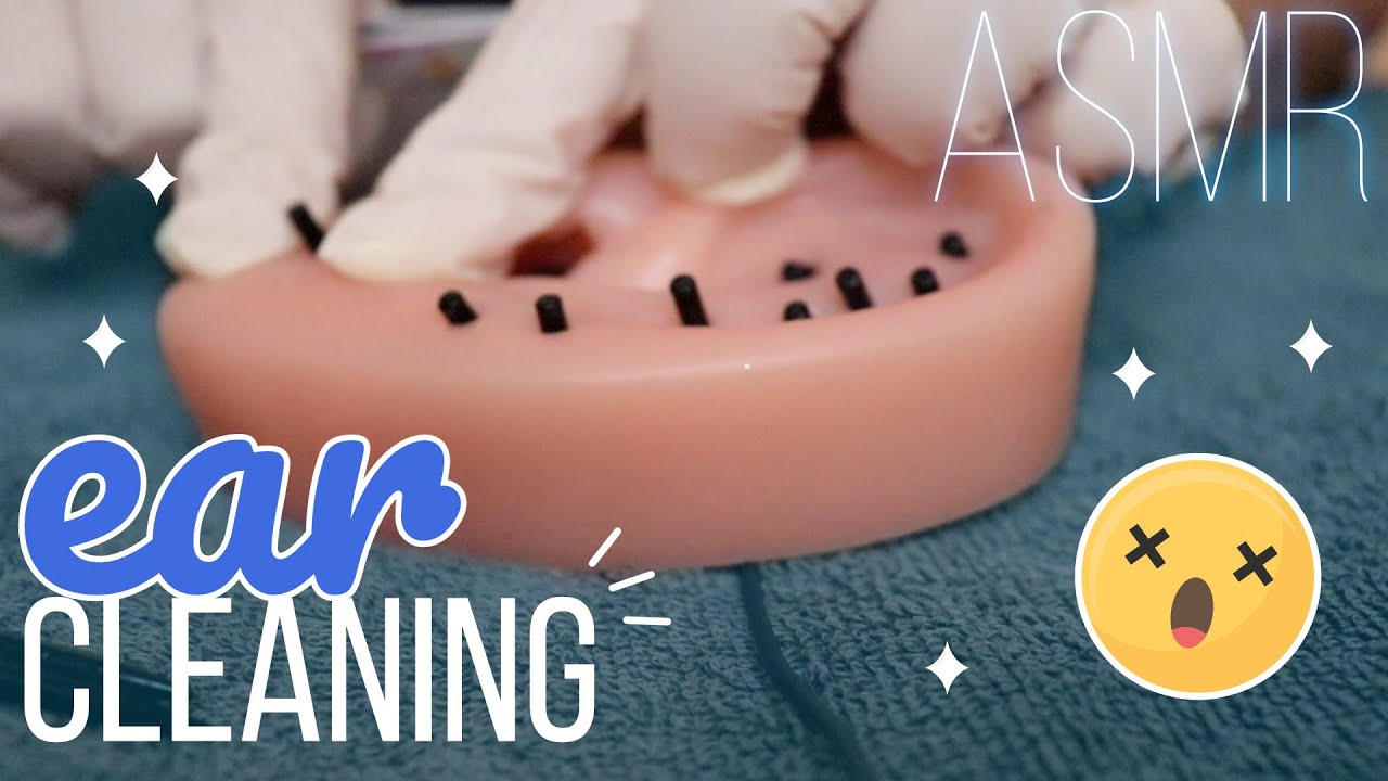 ASMR Blackhead removal - Earcleaning NO TALKING - lotion & latex gloves ...