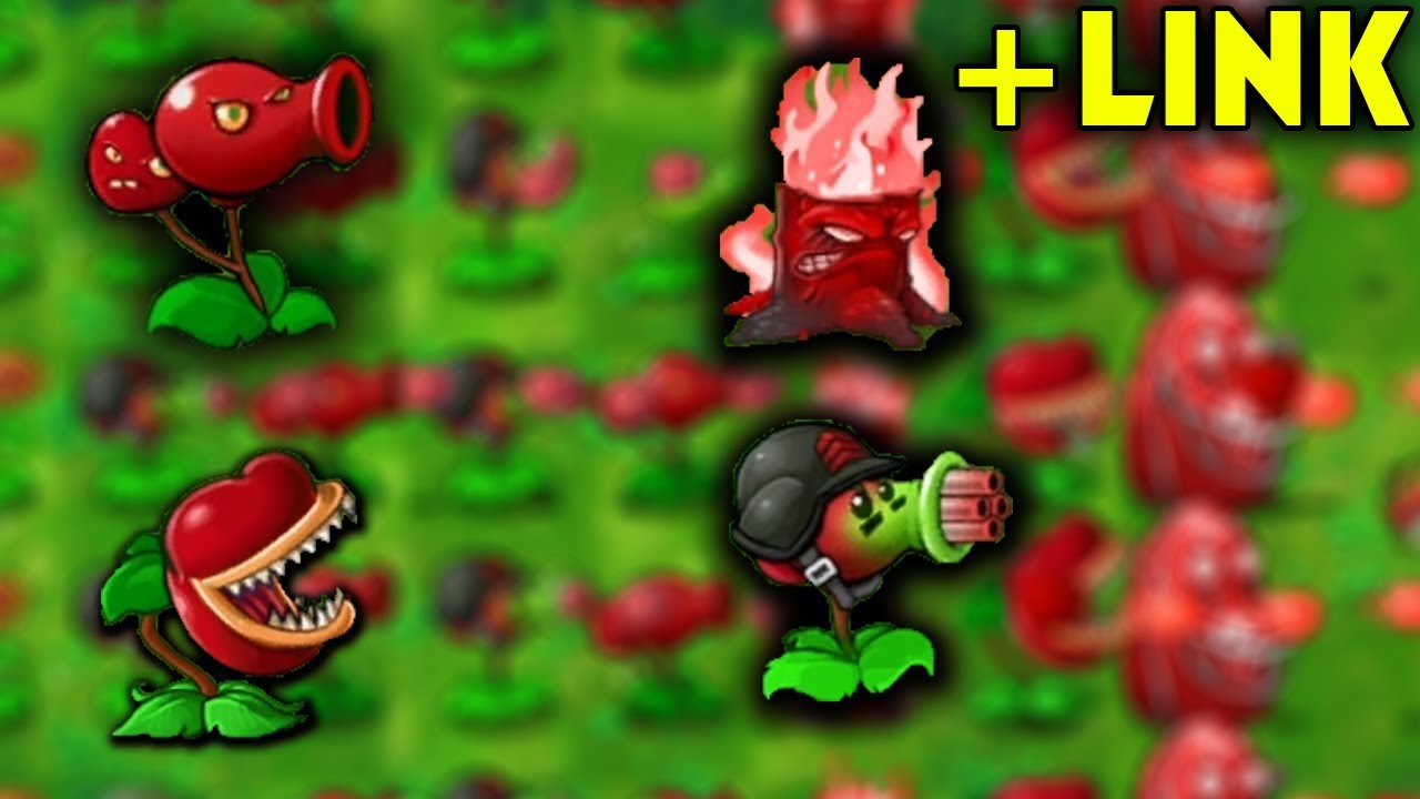 PvZ Modded: Bombs Away! Cherry Fusion Plants - YouTube