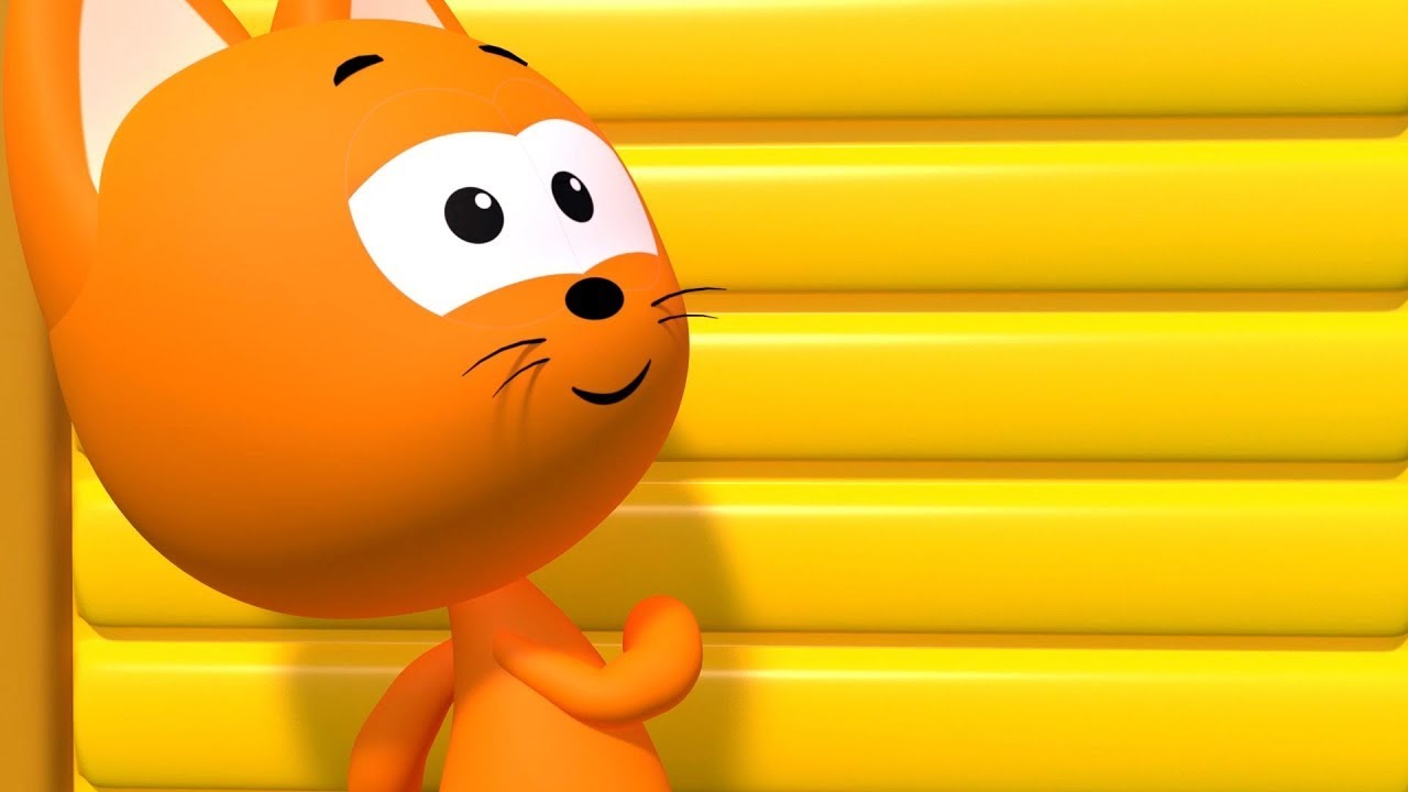 DIVERTIDOS JUEGOS DE KOTÉ 😹 KOTÉ Y EL TOBOGÁN 🚜 Gatito Kote F23 - YouTube