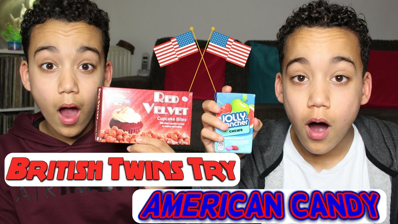 BRITISH TWINS TRY AMERICAN CANDY! | Twintube - YouTube