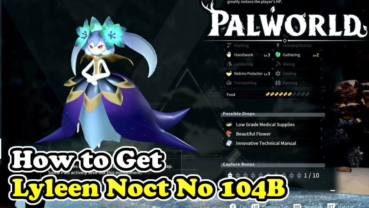 Palworld How to Get Lyleen Noct (Palworld No 104B) - YouTube