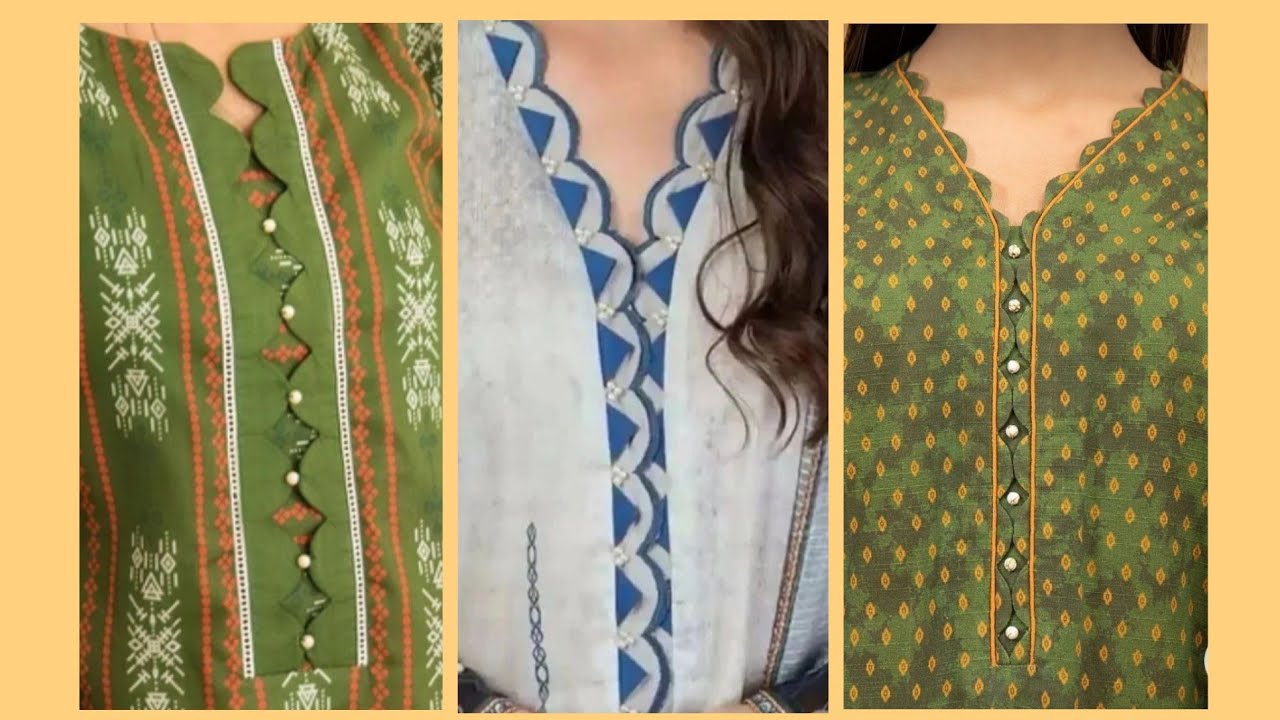 beautiful cutwork neck Designs .... - YouTube