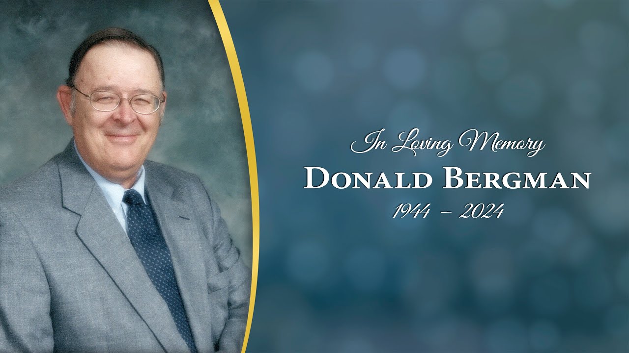 Donald Bergman Funeral Service - YouTube