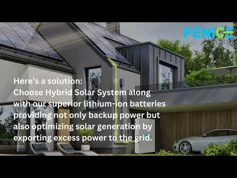 Fenice Energy's Hybrid Solar Solution with solar batteries. - YouTube