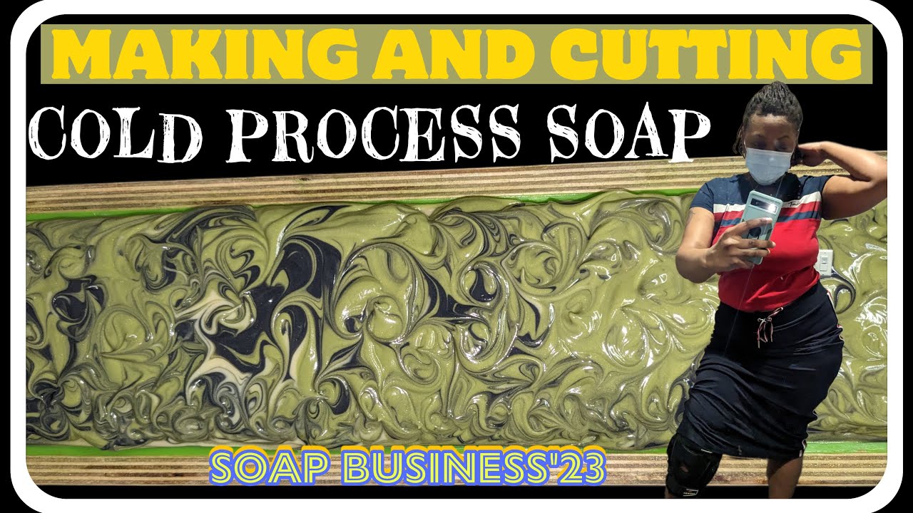 HOW TO MAKE AND CUT COLD PROCESS SOAP|| UNMOLDING A 5LB LOAF OF SOAP ...
