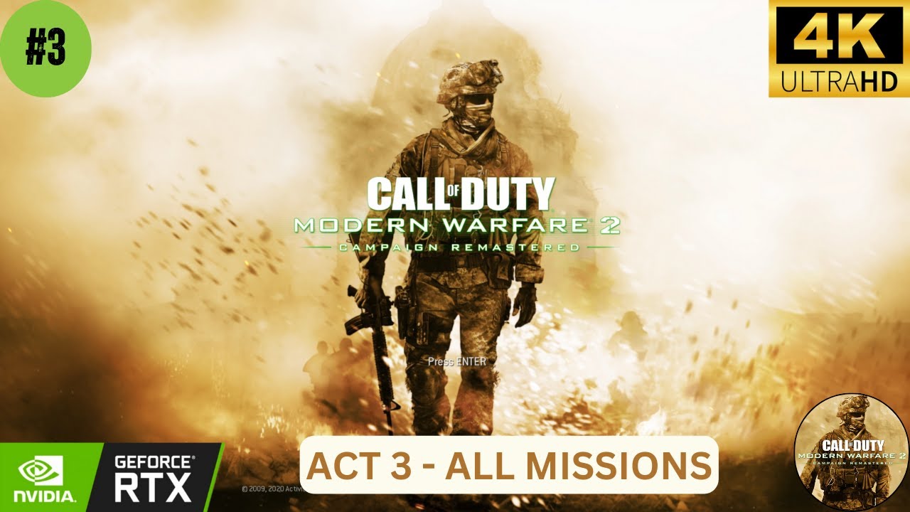 Act-3 Call Of Duty: Modern Warfare 2 Remastered Gameplay Walkthrough #gameplaywithmayur #codmw2 ...