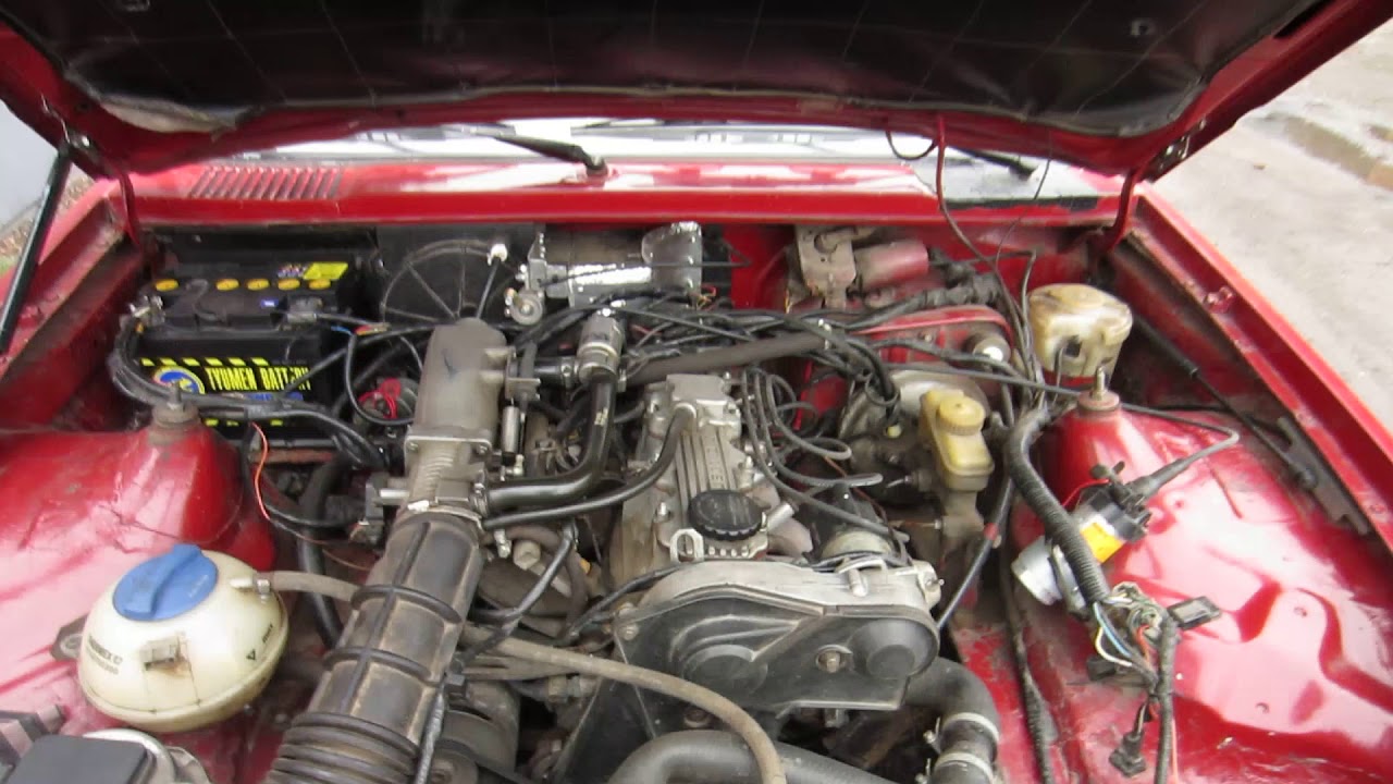 Opel ascona b - c20ne - overview of the engine before removing - YouTube