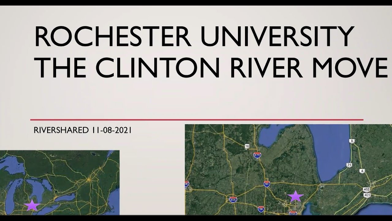 The Clinton River Move - YouTube