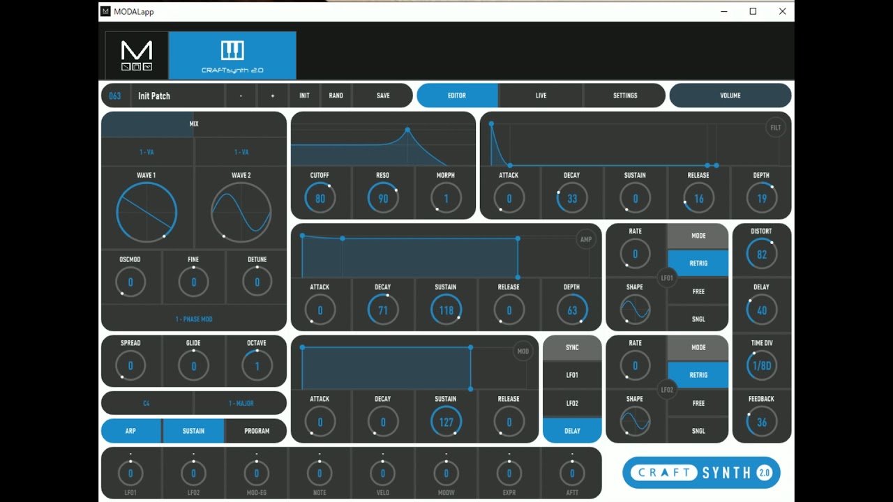 MODAL Craft Synth2 test02 - YouTube