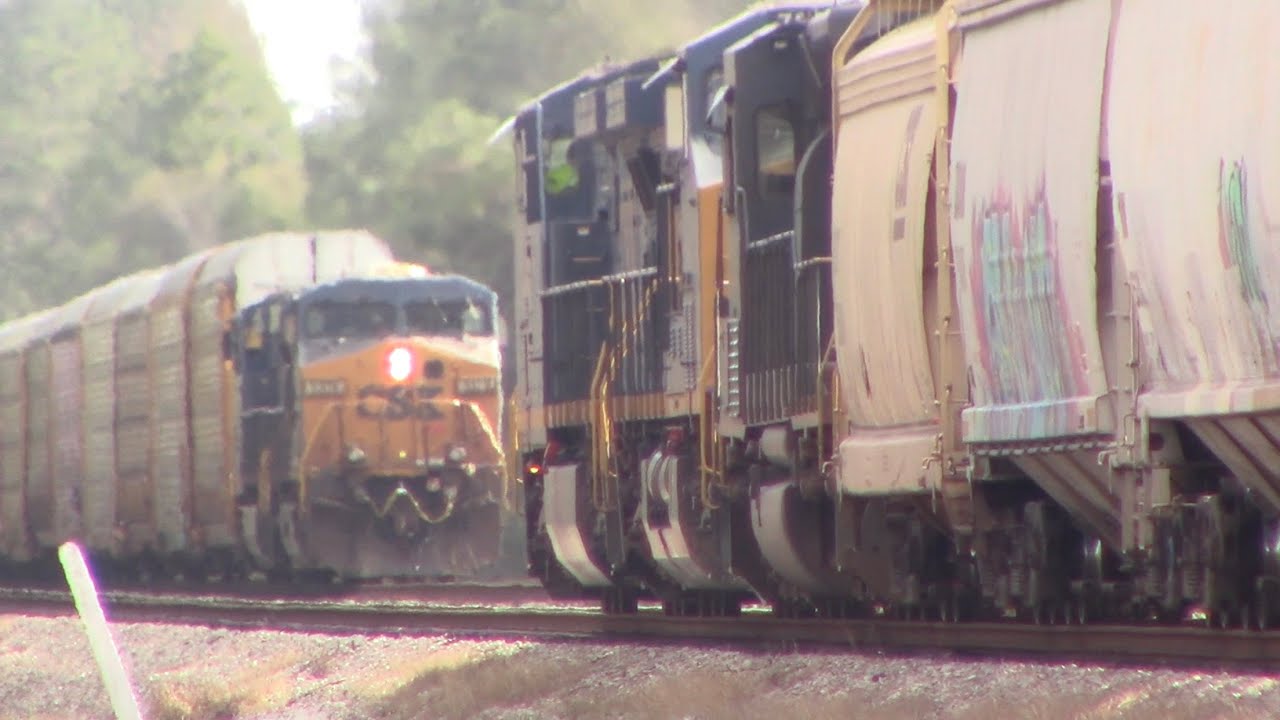CSX 7500 meets CSX 5378 at Race Pond, GA 2/1/23 - YouTube