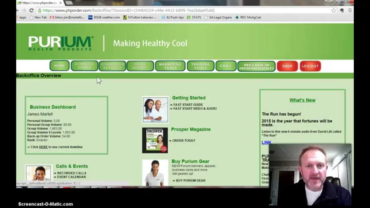 HowTo: Purium Back Office Login - YouTube