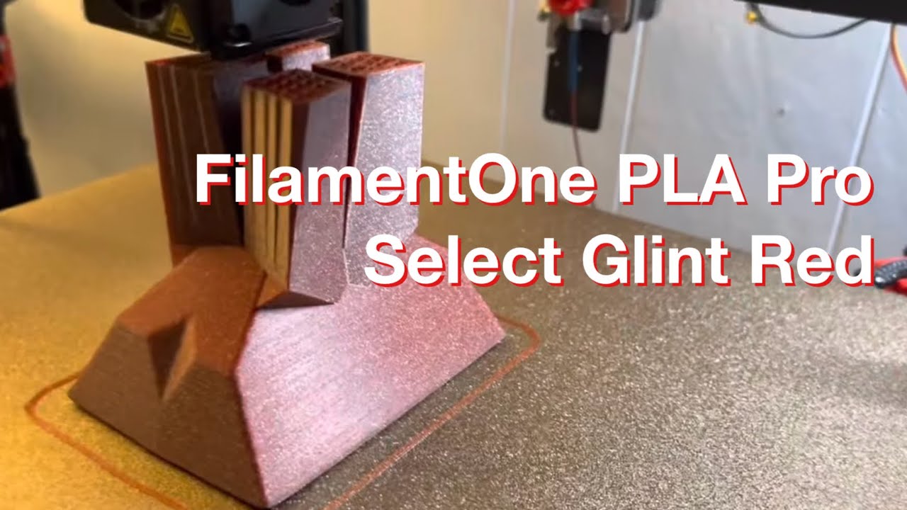 A Day of 3D Printing: Glitter Red Filament - YouTube