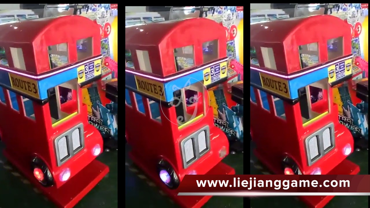 Coin Operated London Bus Kiddie Swing car Rides Amusement Game Machine ...