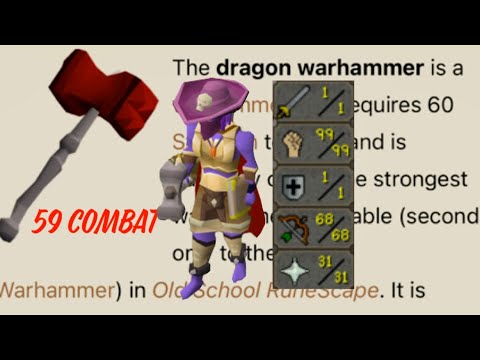 Dragon Warhammer Pure Pking | OSRS PKING | 59 COMBAT | Statius ...