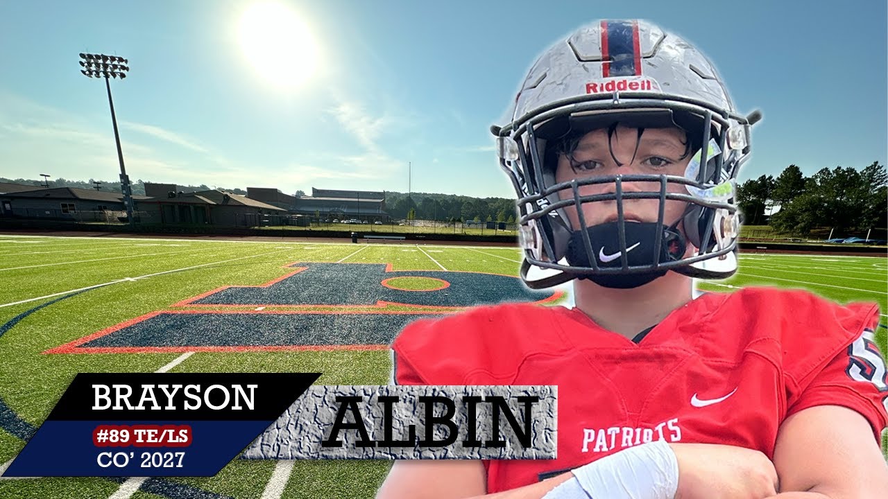 Brayson Albin BIG HIT! #football #football #motivation - YouTube