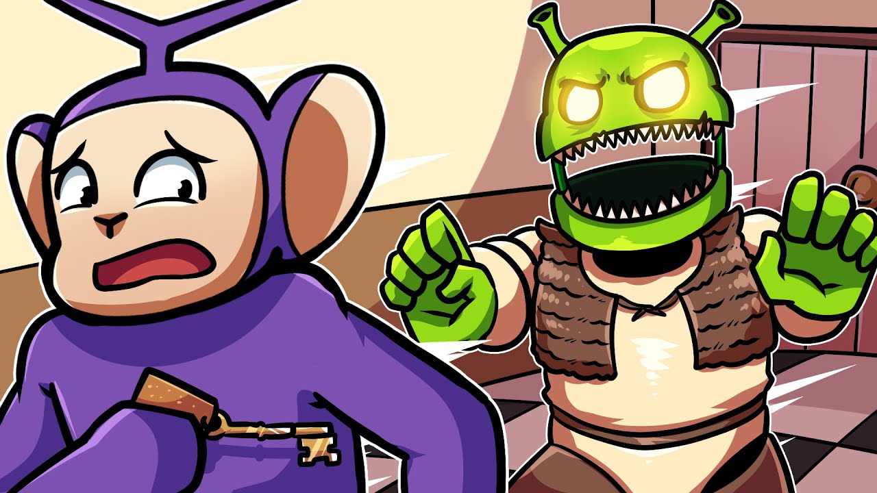 ESCAPE FROM SHREK MOTEL 2! | Tinky Winky Plays: Roblox Shrek Motel 2 ...