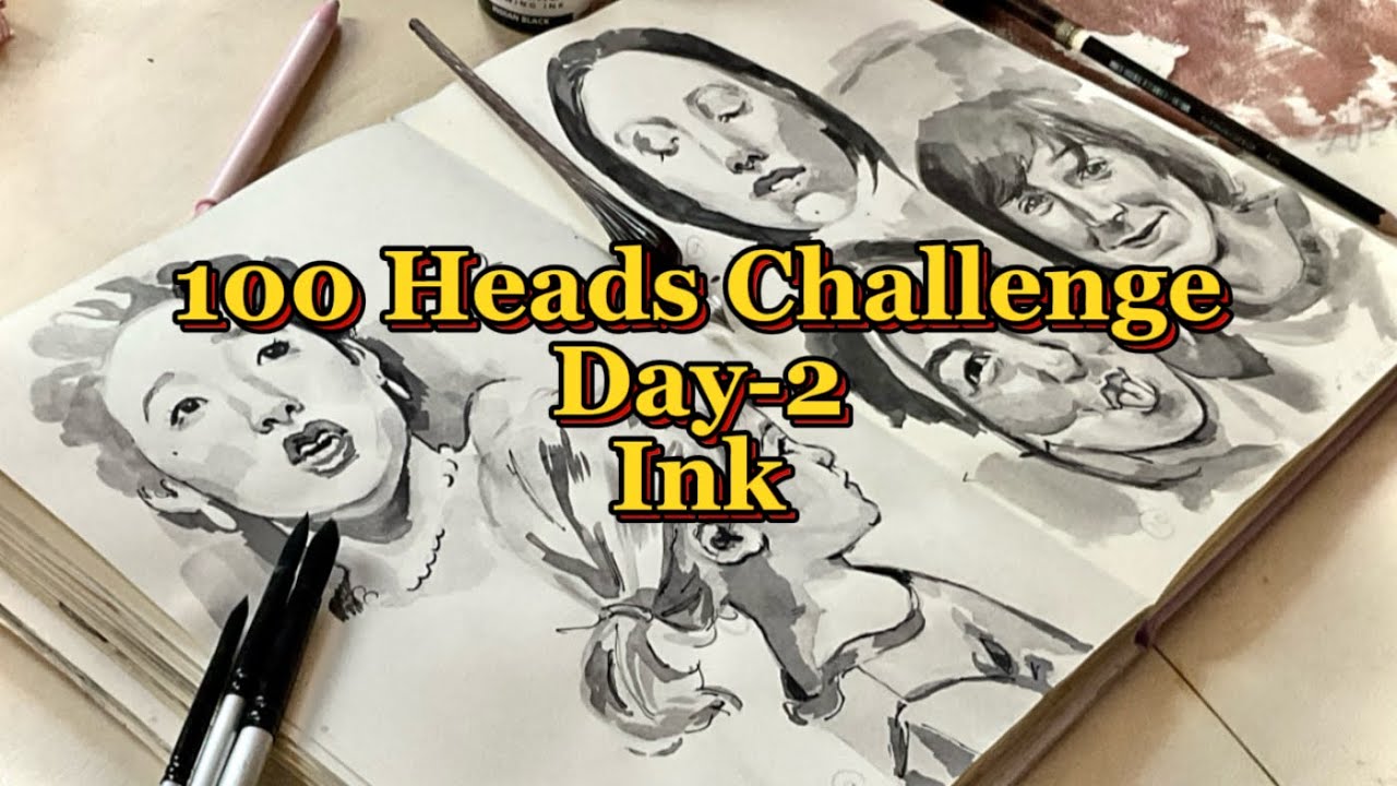 100 HEADS CHALLENGE DAY-2 || INK - YouTube