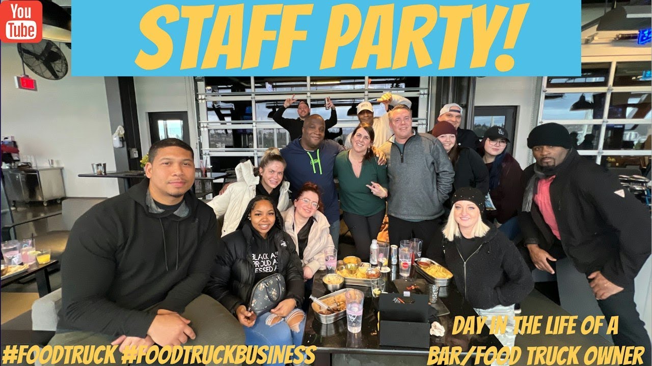 Action Sports Bar & Grill's staff party! Our bar and food truck teams ...