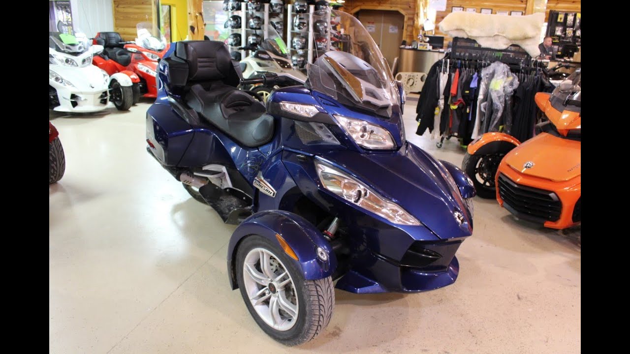 2011 Can Am Spyder RT Blue Vin 000540 - YouTube