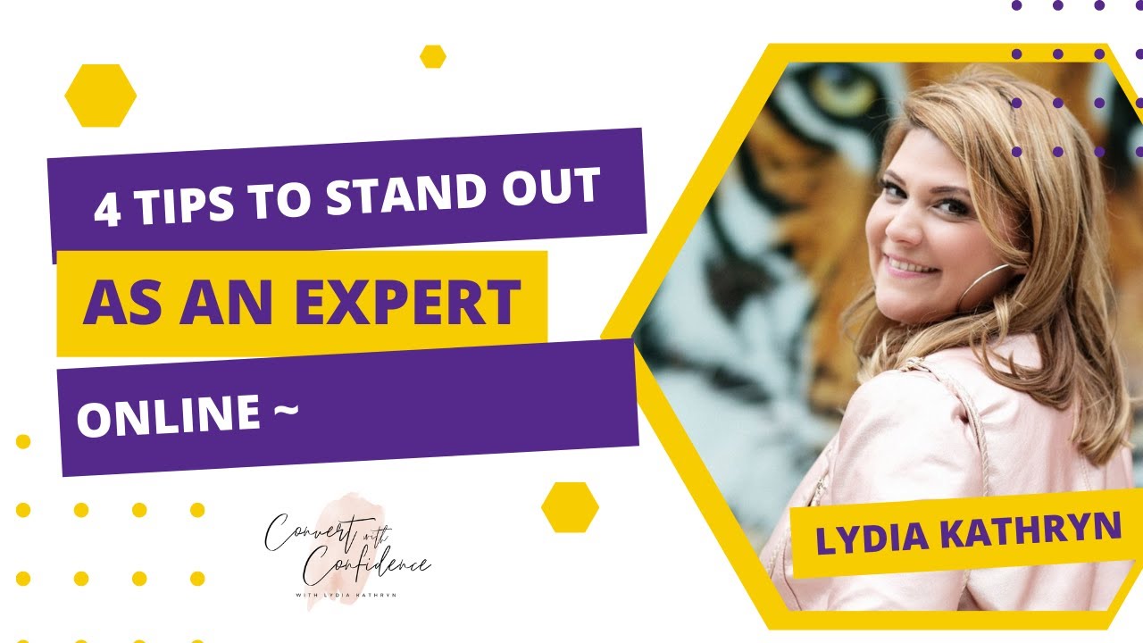 4 Tips To Stand Out As An Expert Online - YouTube