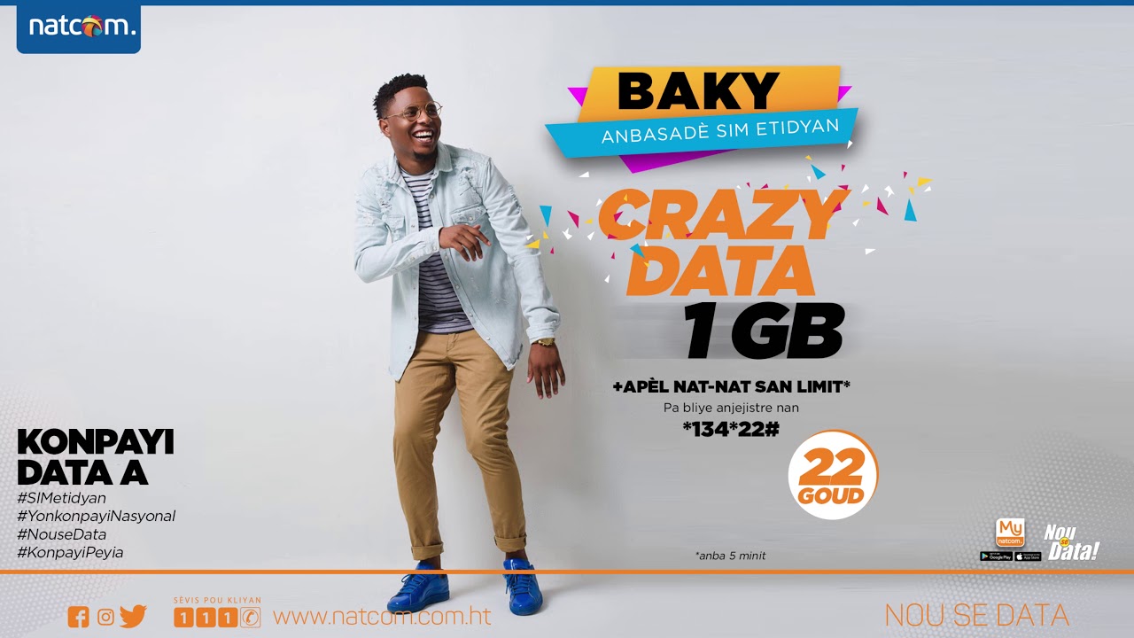 Crazy Data 22 - Baky J Perry - Etidyan SIM Natcom - YouTube